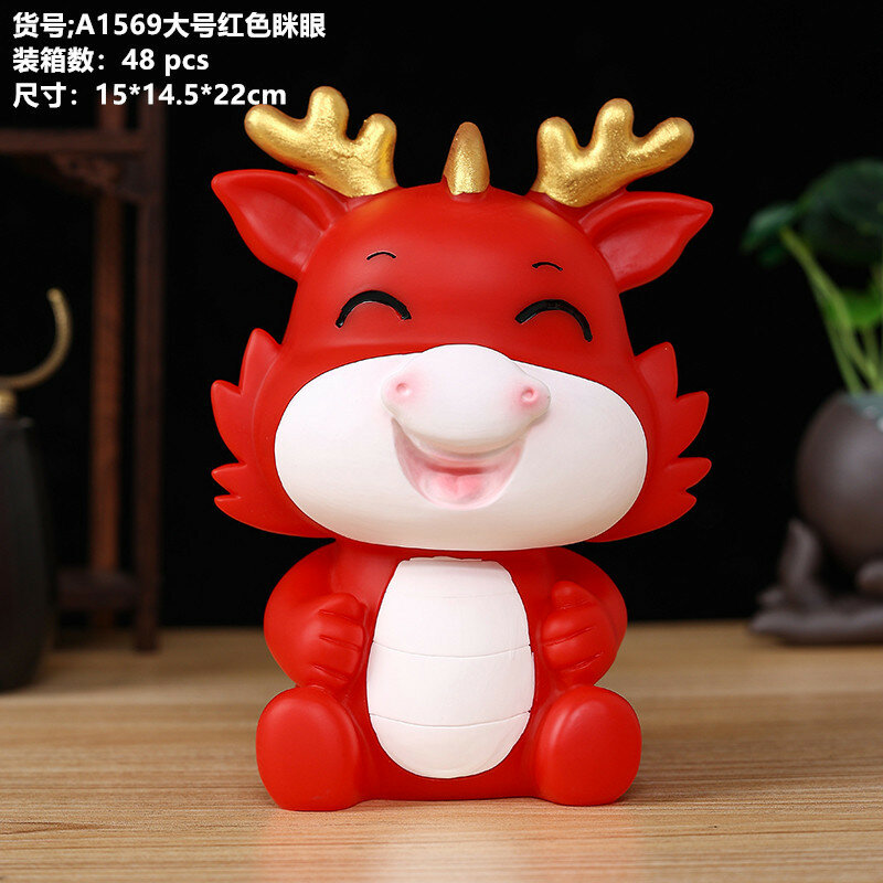 Новый год Дракона Копилка Зодиак Копилка Дракона Креативный мультфильм Дракон Украшения Детский подарок на день