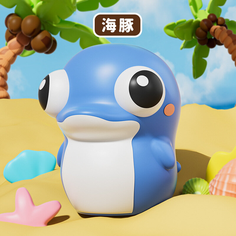Chenghai Toys Creative, ослепительно, щепотно, нажмите, выплюните пузырь, распаковать артефакт синий дельфин