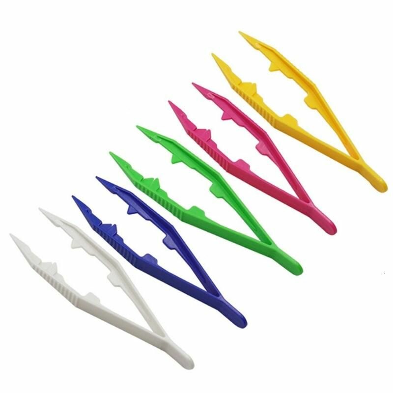 Детские пластиковые пинцеты для бусин, 5 шт.