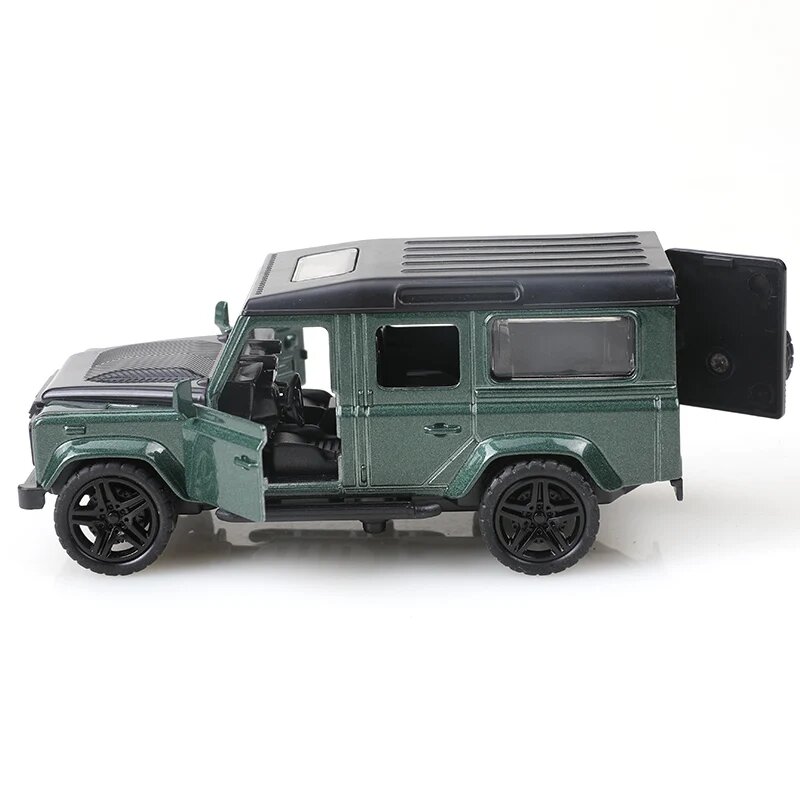 Металлический Land Rover Defender 1/36, цвет Land green