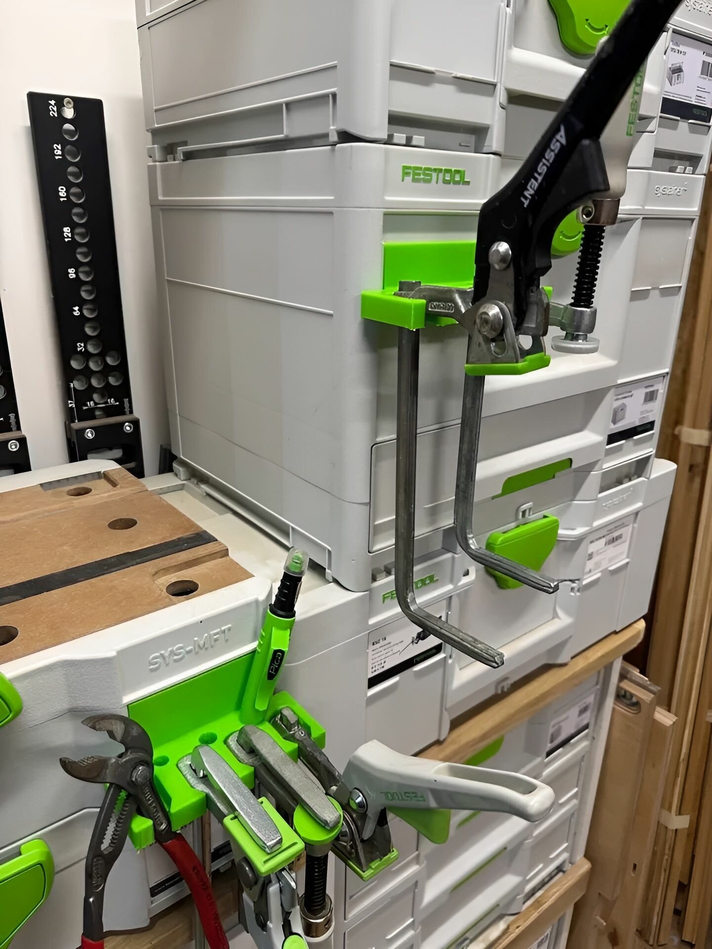 Держатель струбцин для ящика FESTOOL SYS3