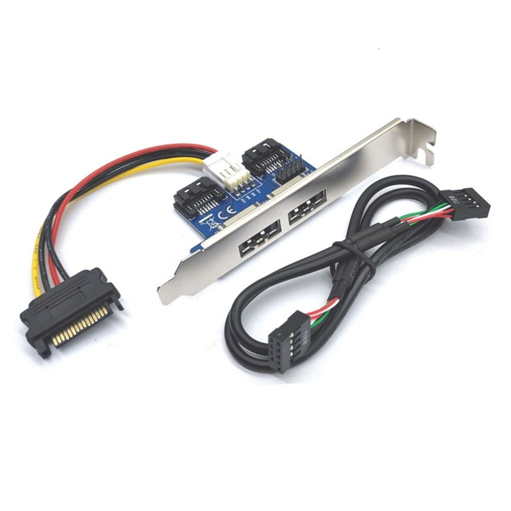 Двухвольтовая карта eSATA с USB 2.0