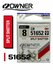 Крючок рыболовный Owner 51652 Split Shotter № 8 зеленый (WEED GRE...