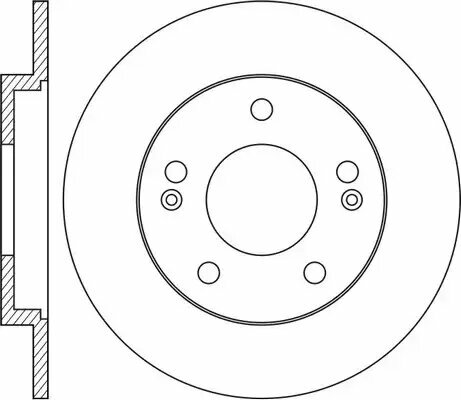 RN2073-NIBK диск тормозной передний Mazda CX-5 2.0/2.2D/2.5 11>