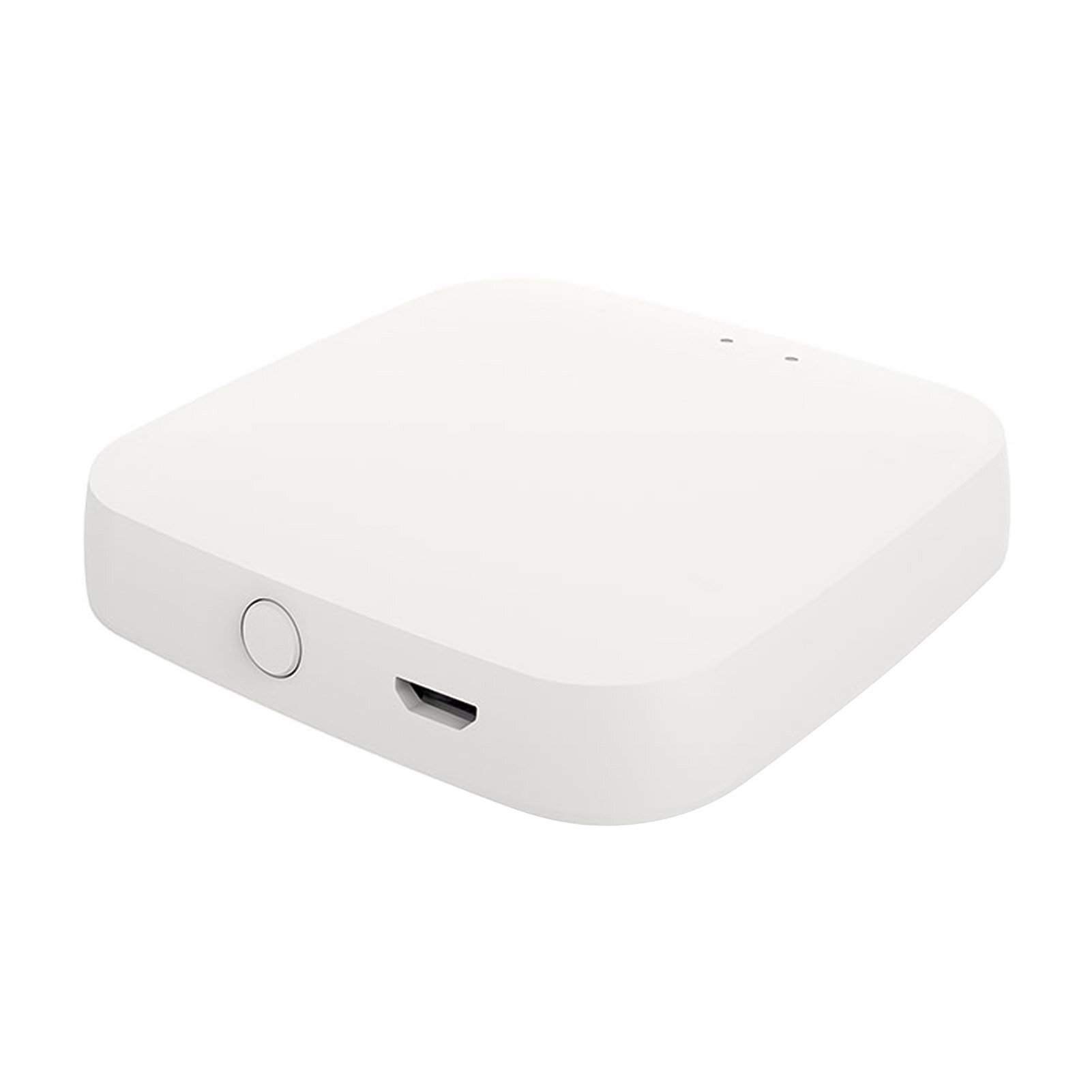 Шлюз Tuya BT Gateway Smart Wi-Fi Hub для умного дома BT Mesh(SIG) совместимый с Google Assistant, мульти-устройственная связь до 128 умных устройств, APP беспроводной дистанционный контроллер, цвет белый, материал ABS + Электронные компоненты, питание