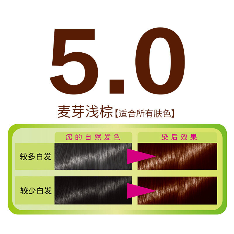 Краска для волос Schwarzkopf Yiran черно-коричневая с растительными экстрактами, покрывает седые волосы, кашемировый жир, темно-коричневая самокраска