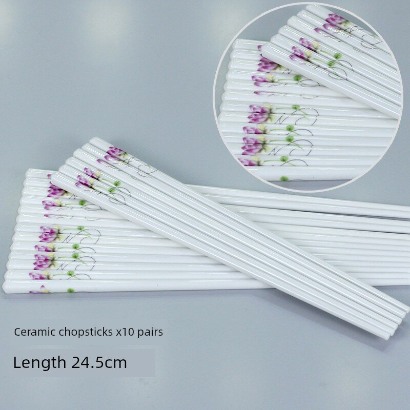 Керамические палочки для еды из костяного фарфора Jingdezhen Jinglin, высококачественная посуда для дома, устойчивая к