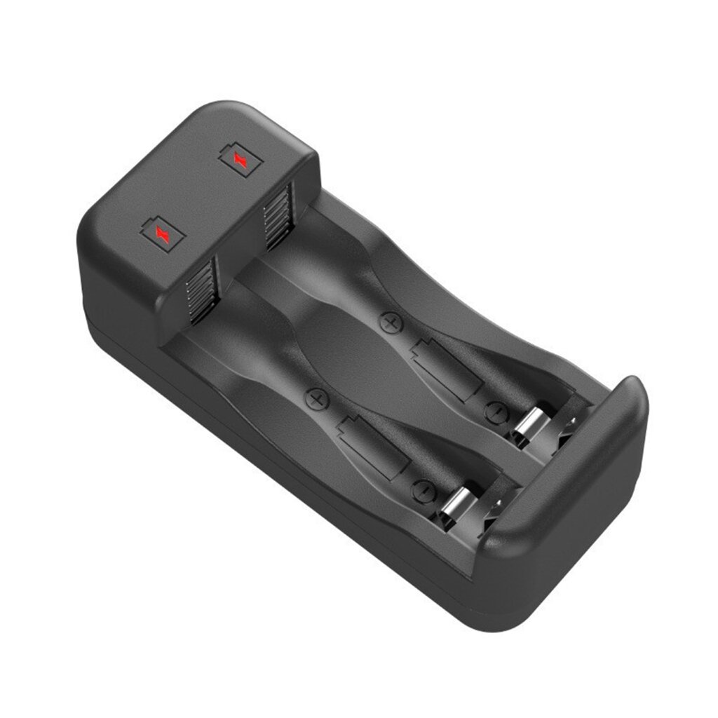 Док-станция для зарядки аккумуляторов 1.5В с двумя слотами и быстрой зарядкой Type C