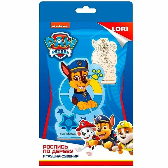 Роспись по дереву "Щенячий патруль Гонщик" Игрушка-сувенир "LORI"