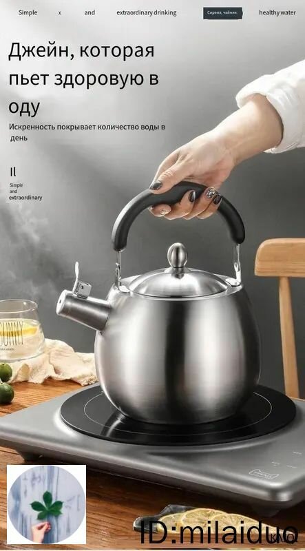 Чайник, нержавеющая сталь марки 304, требуется индукционный нагрев газа