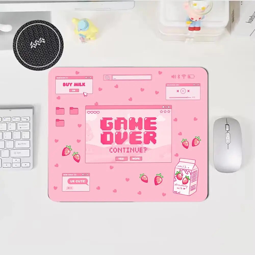 Коврик для мыши розовый Mairuige, Game Over
