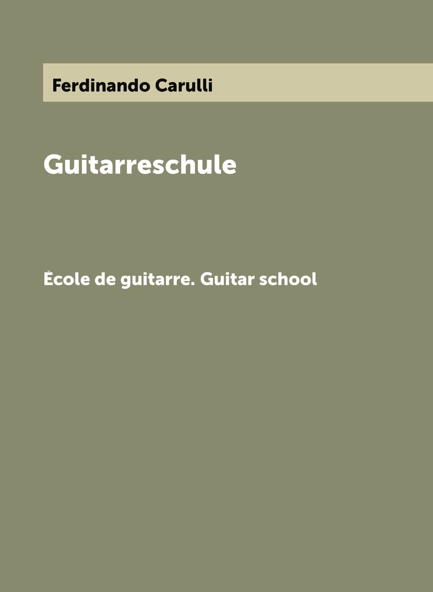 Guitarreschule. École de guitarre. Guitar school
