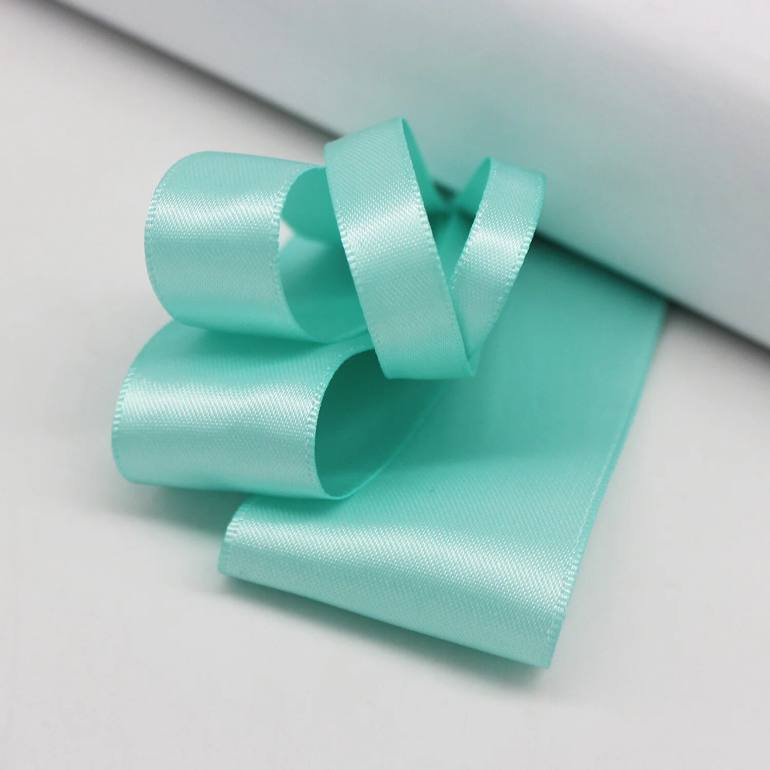 Атласные ленты PPCrafts 5 метров Бирюзовый, Aqua, 38mm