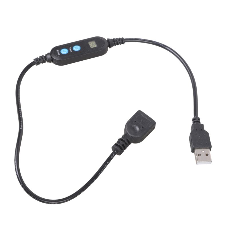 USB-таймер с регулируемым таймером от 1 до 30 минут и кнопкой включения/выключения для аквариума, светодиодного вентилятора и кухни.