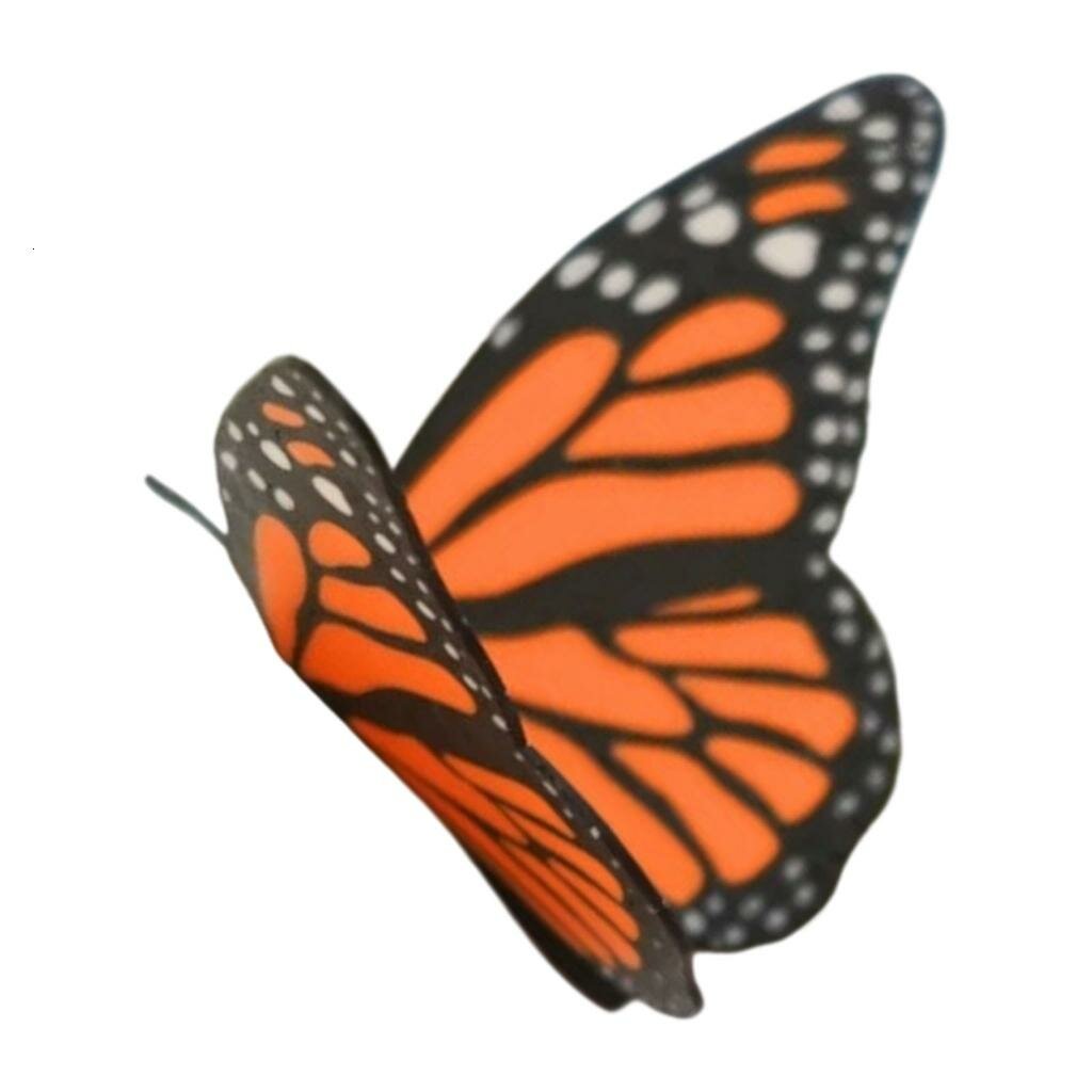 Магниты 3D бабочки жёлтые и синие, 1/3 шт, Императорская бабочка