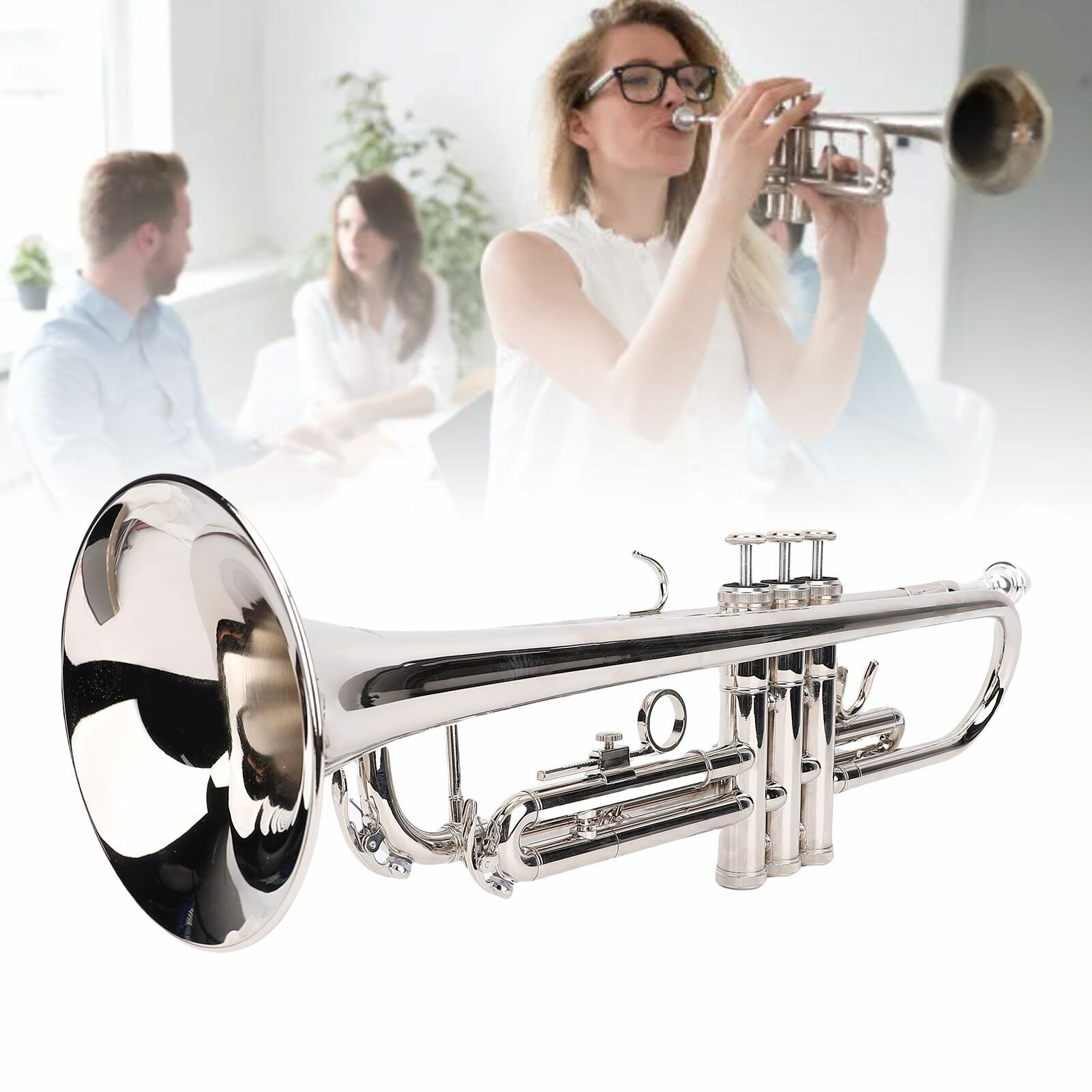 Духовой западный музыкальный инструмент труба, си-бемоль, подходит для начинающих или продвинутых студентов