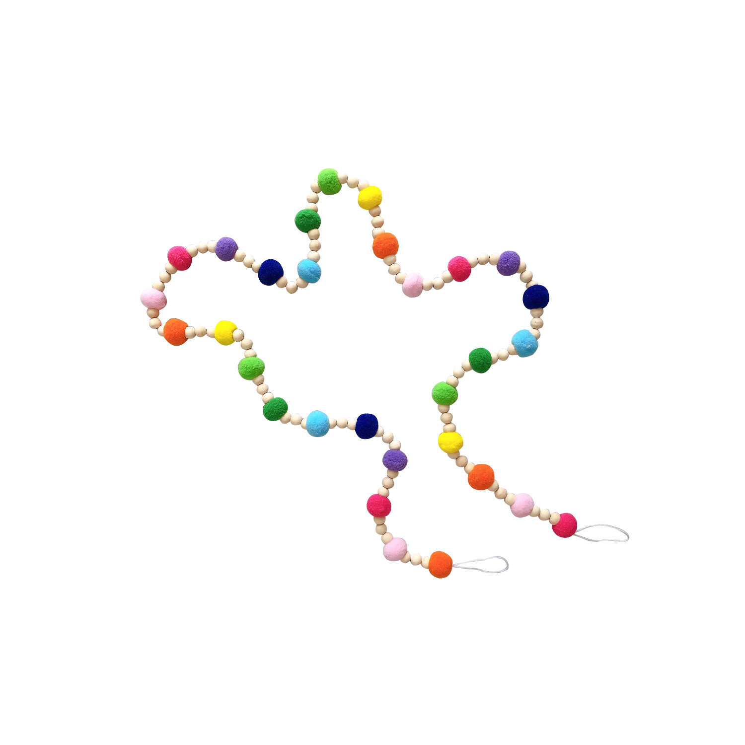 Ins украшение скандинавский деревянный жемчужный шар строка подвесное украшение деревянная Жемчужная Нить украшение