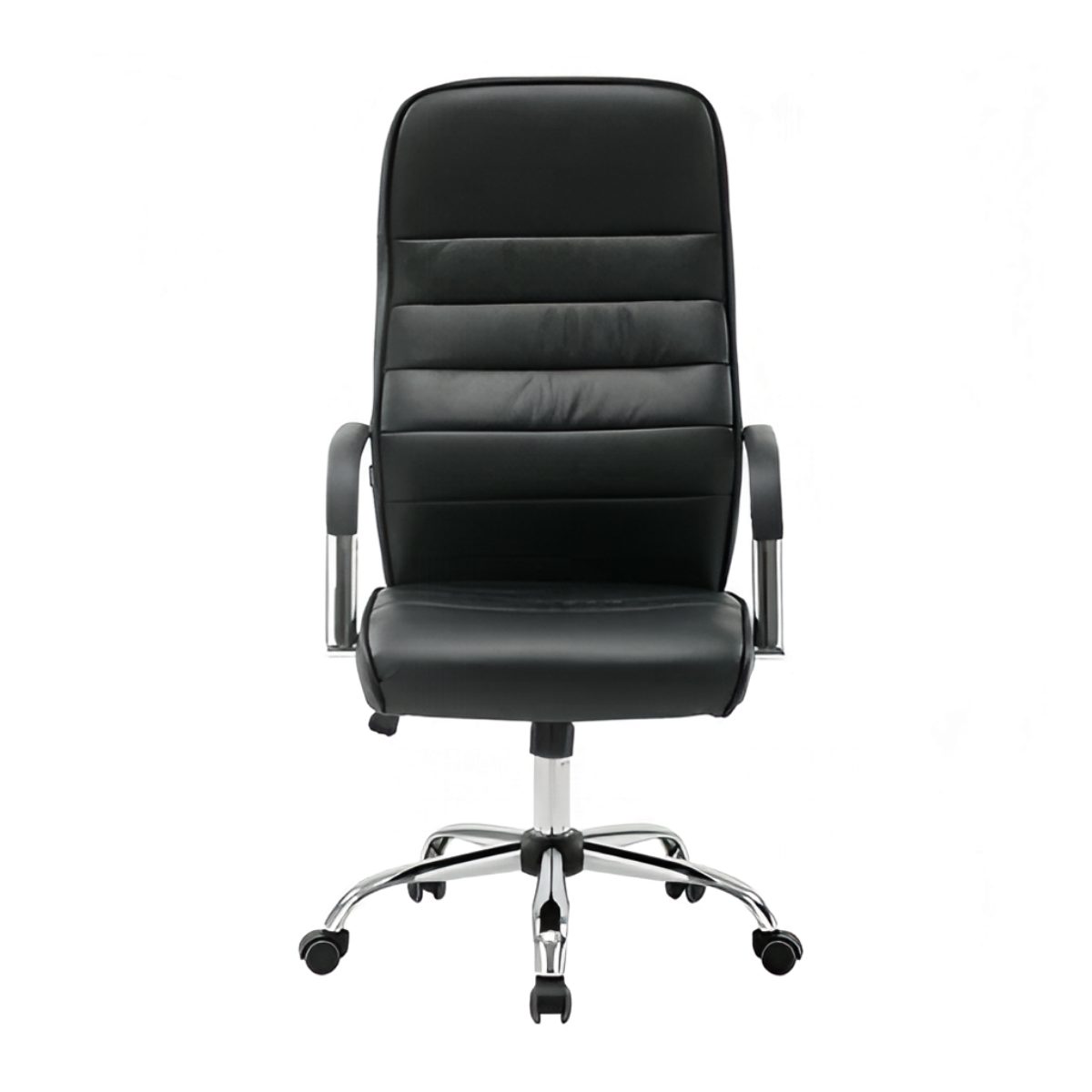 Кресло Brabix Stark EX-547 (531948) черный, офисное из эко кожи, вес до 120 кг, механизм качения