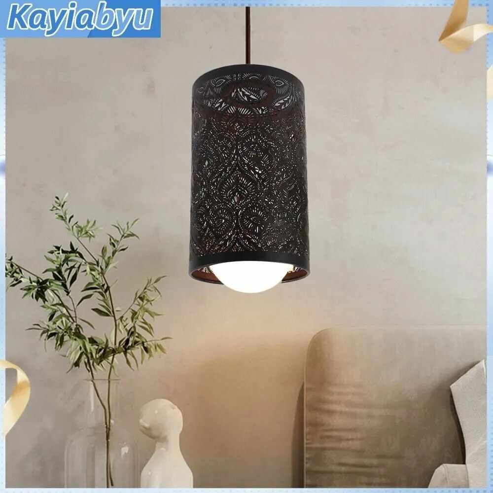 Металлический абажур, уникальный дизайн, для освещения E27 E26