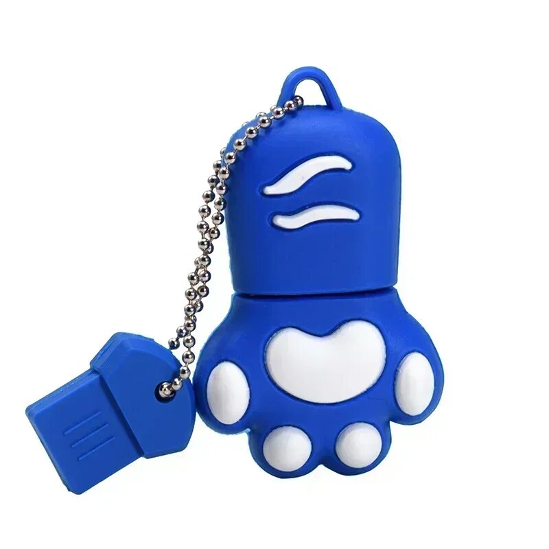 USB-накопитель JASTER Cat Claw, Blue, 128MB
