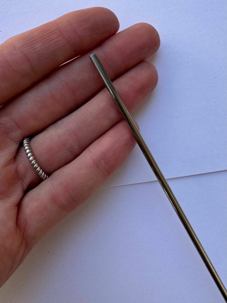 Трубка для хобби и творчества капиллярная нержавеющая, 12x18н10т, 4x0,5, ГОСТ 14162-79, тонкая труба 4 мм.