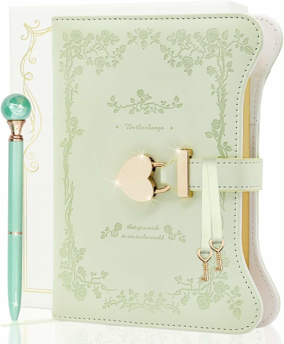 Дневник с замком и ключами для девочек и женщин, 360 страниц, подарок, набор с ручкой для подростков 8-18 лет.