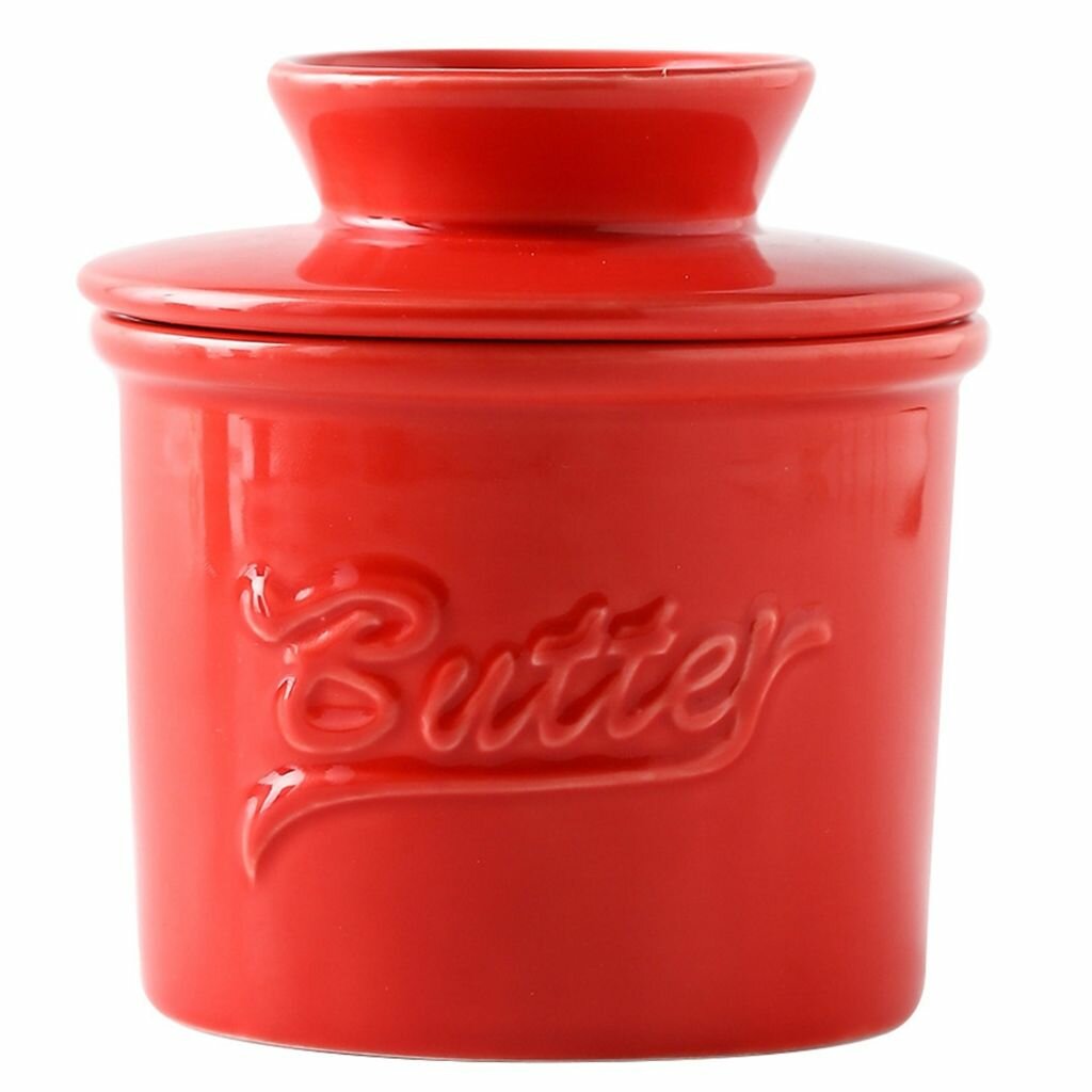 Керамическая масленка с герметичной крышкой