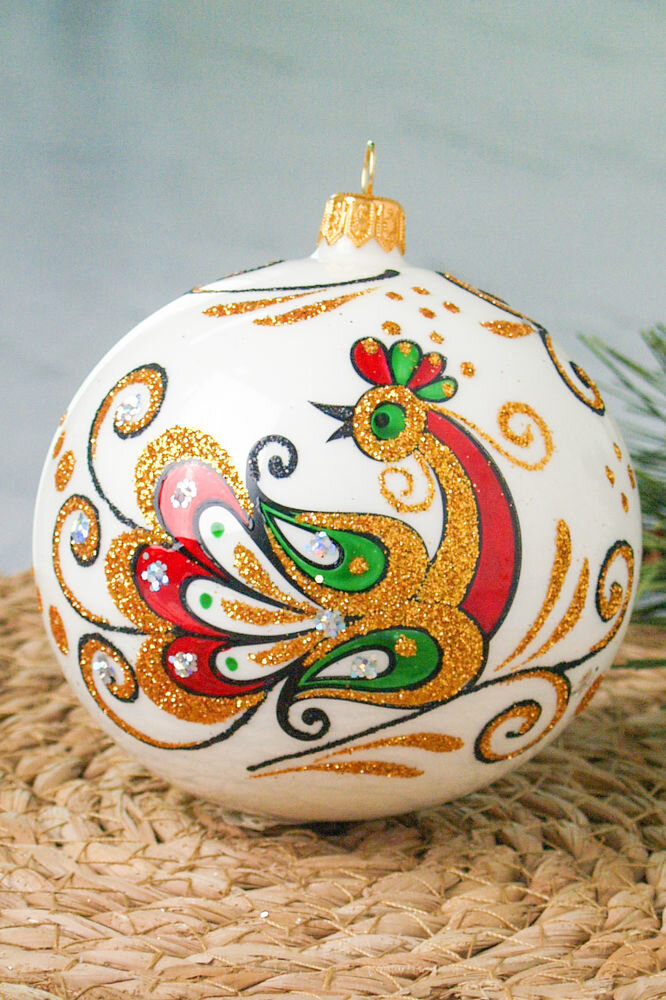 Ёлочный шар ЖАР птица, 95 см, Елочка С2172