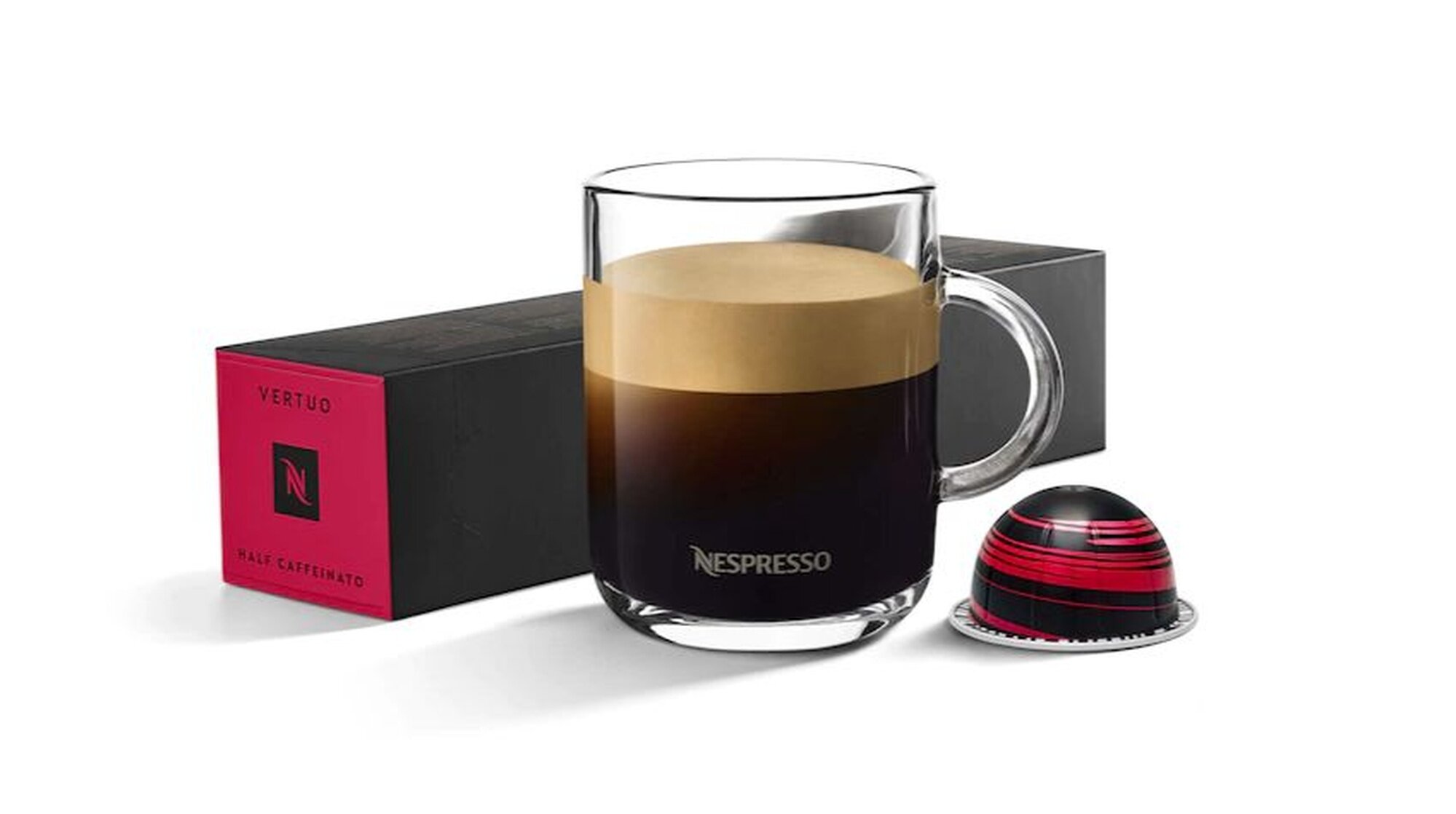 Кофе в капсулах Nespresso Vertuo Half Caffeinato 230мл , 10 кап. в уп.
