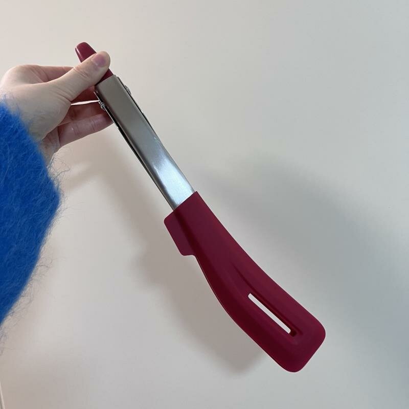 Кухонные щипцы для еды Zuutii, силиконовые щипцы для стейков, кухонные щипцы из нержавеющей стали для домашнего использования, щипцы для мяса для барбекю, термостойкие щипцы для еды.