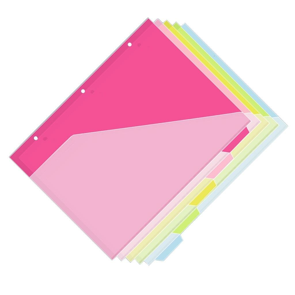 5 шт. разделители для папок с 3 отверстиями, Три отверстия