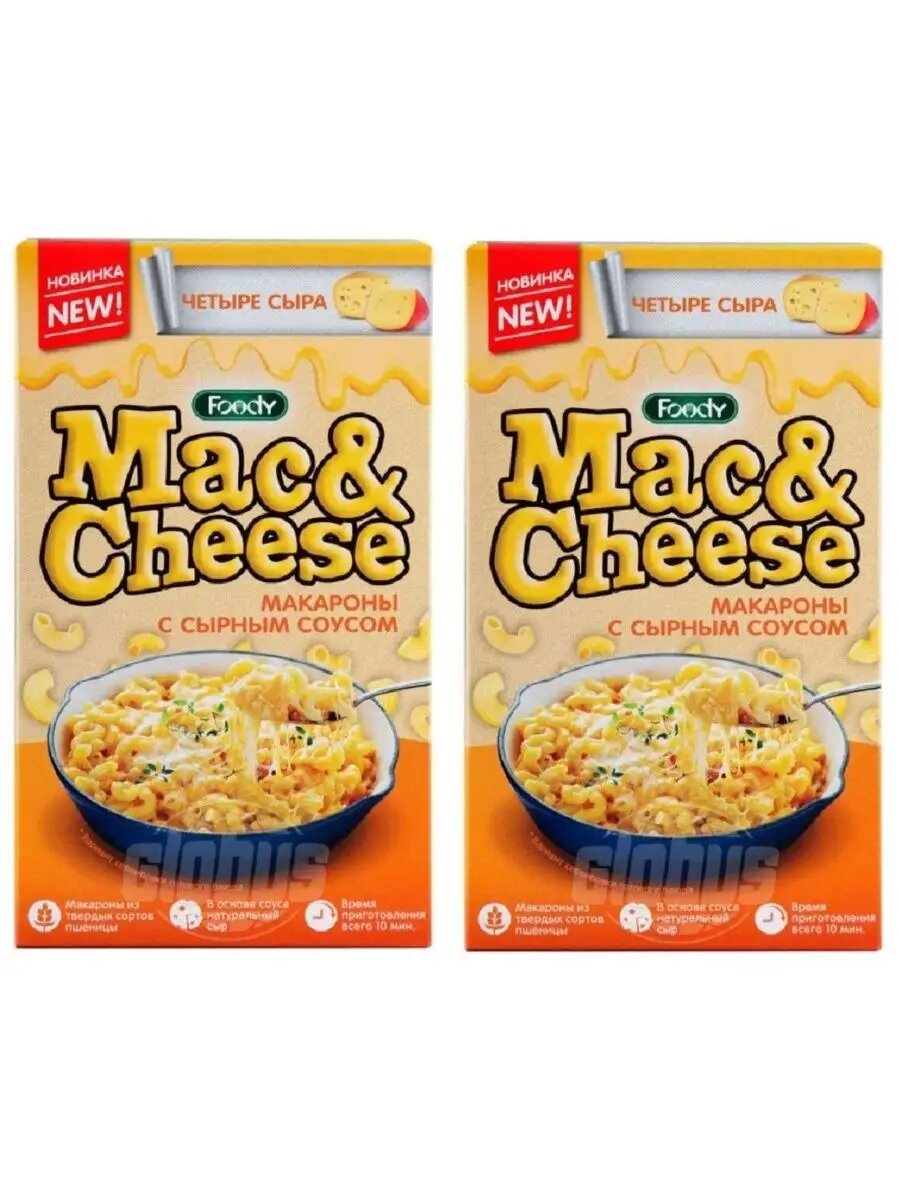 Макаронные изделия Foody Mac&Cheese Четыре сыра, 143 г