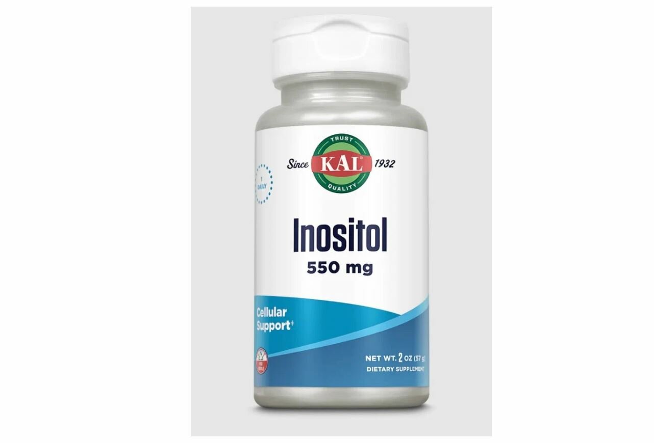 KAL, Inositol Powder, Порошок инозитола 550 мг д. в, 57 грамм
