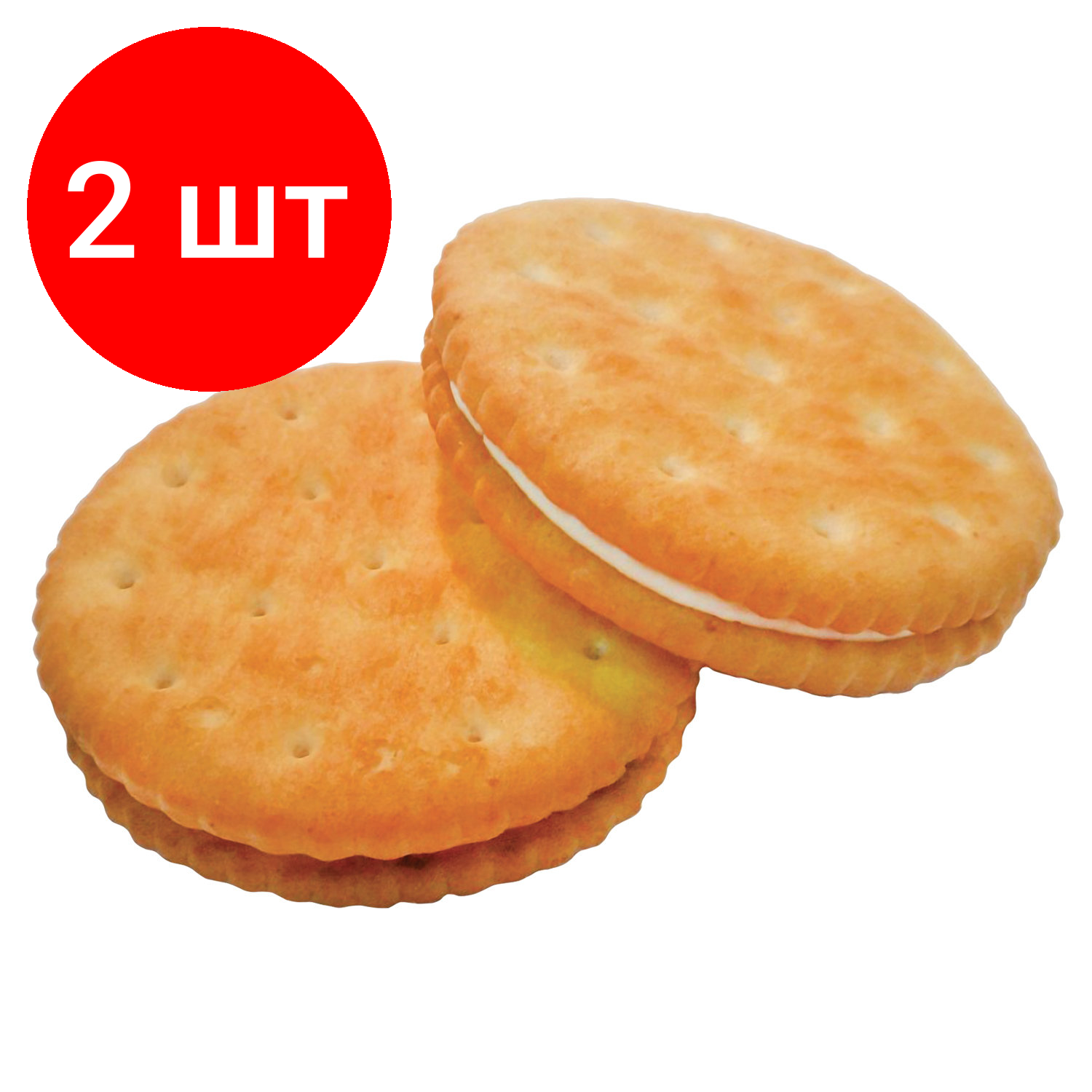 Комплект 2 шт, Печенье белогорье "Кристо-Твисто", крекер с начинкой пломбирчик, 3.5 кг, вес, гофрокороб, 44-54