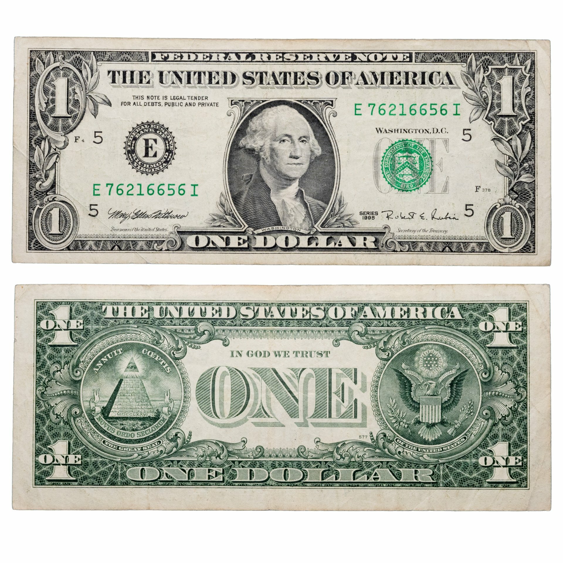 США 1 доллар 1995 Pick 496a Е-Ричмонд