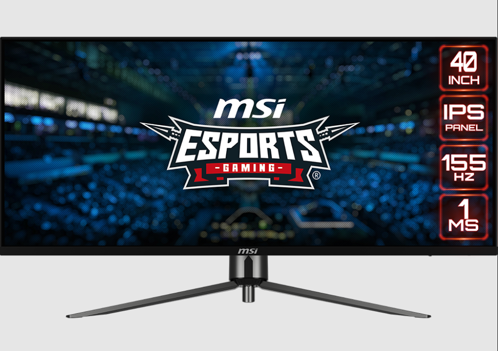 Монитор MSI 40' MAG401QR, 21:9, IPS, UWQHD, 4ms, 400cd, 155Hz, HDMI, DP, USB, USB-C, HAS