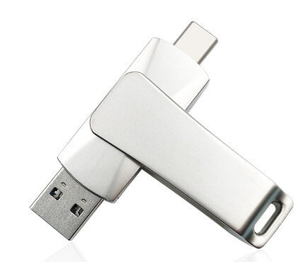 Высокоскоростная USB-флешка для мобильного телефона, двойного назначения (Type-C) для компьютера, большая емкость 1 ТБ, бизнес-флешка 2-в-1 на 512 ГБ, 256 ГБ.