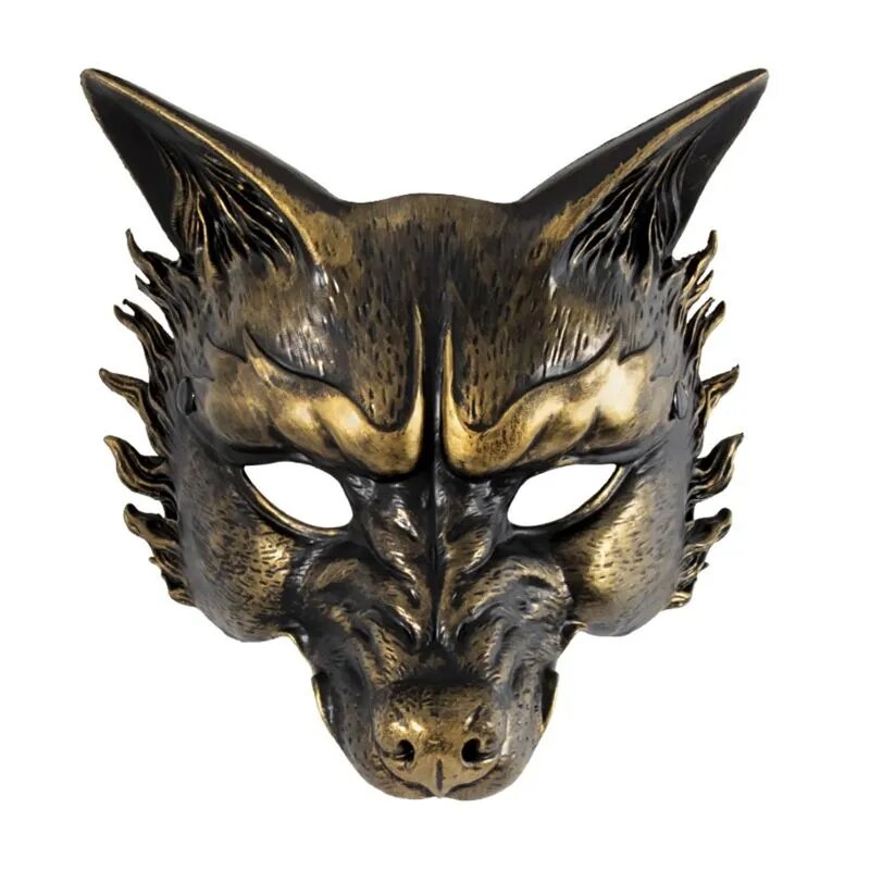 Маска волка - золотой волк