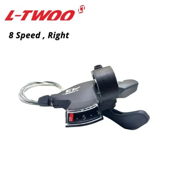 Переключатель задний LTWOO SL-V4008-8W-2, правый, 8 скоростей, черный, A3, триггер