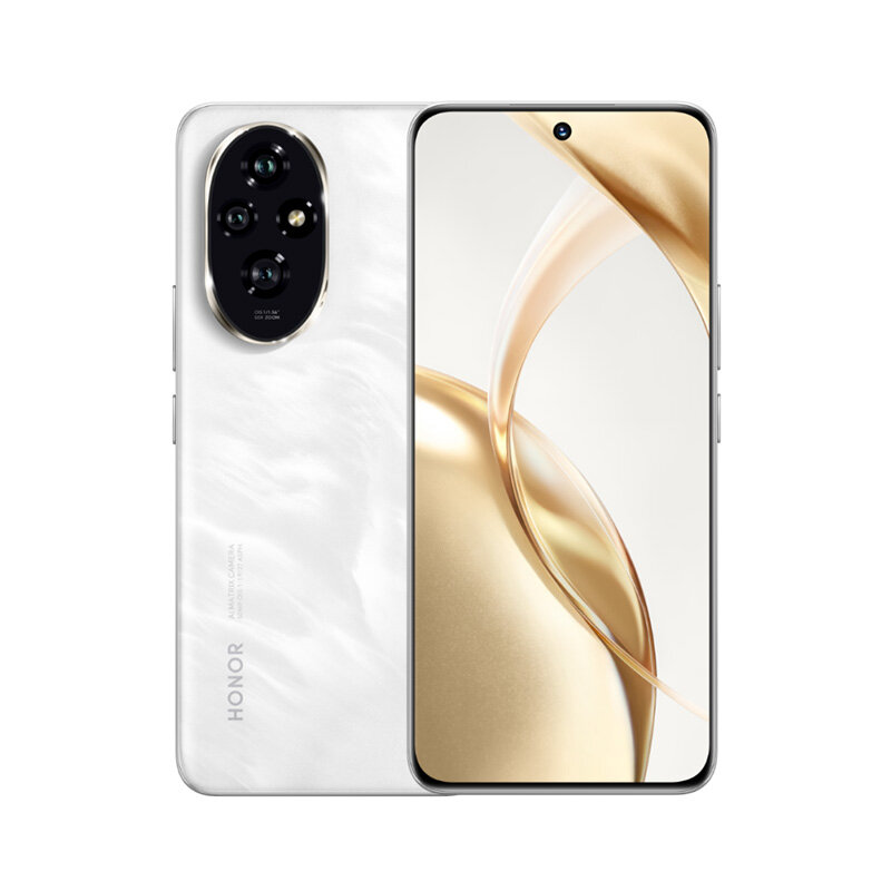 Смартфон honor 200 5G 12GB+512GB white 6.7inch Screen Qualcomm Snapdragon 7 Gen3 2664x1200px