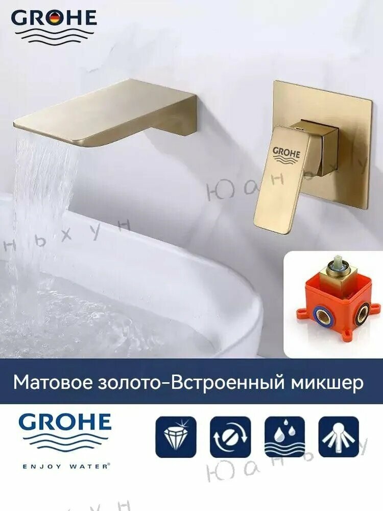Смеситель для ванны GROHE со встроенным краномKHH