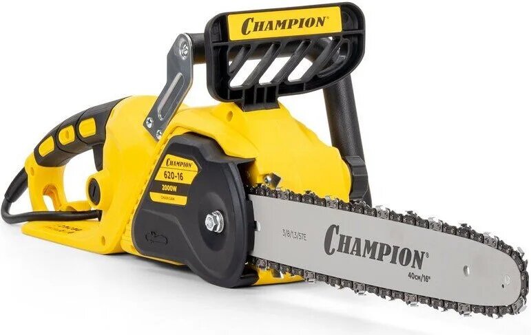 Электрическая пила Champion 620N-16, 2 кВт, шаг цепи: 3/8 дюйма, длина шины: 40 см