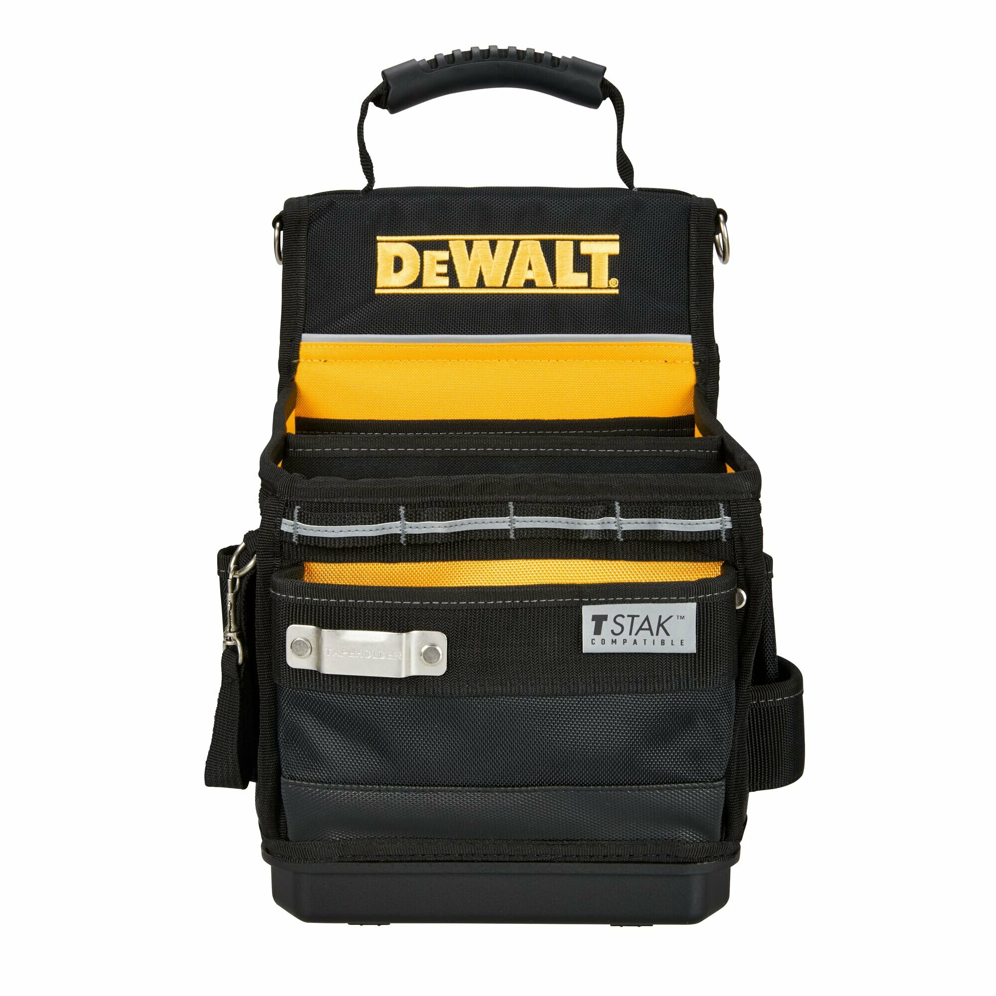 Сумка для инструментов DeWALT "TSTAK" DWST83541-1, неопреновая, водонепроницаемая, 28 отсеков, черная/желтая