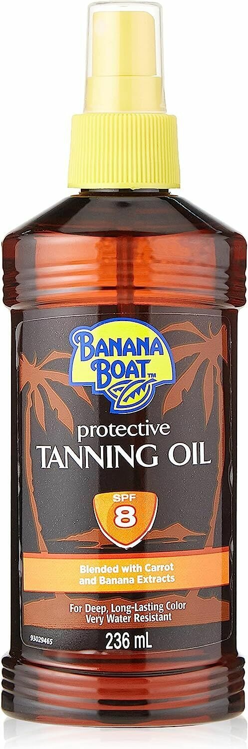 Banana Boat, масло для интенсивного загара с кокосовым маслом, SPF 8, 236 мл