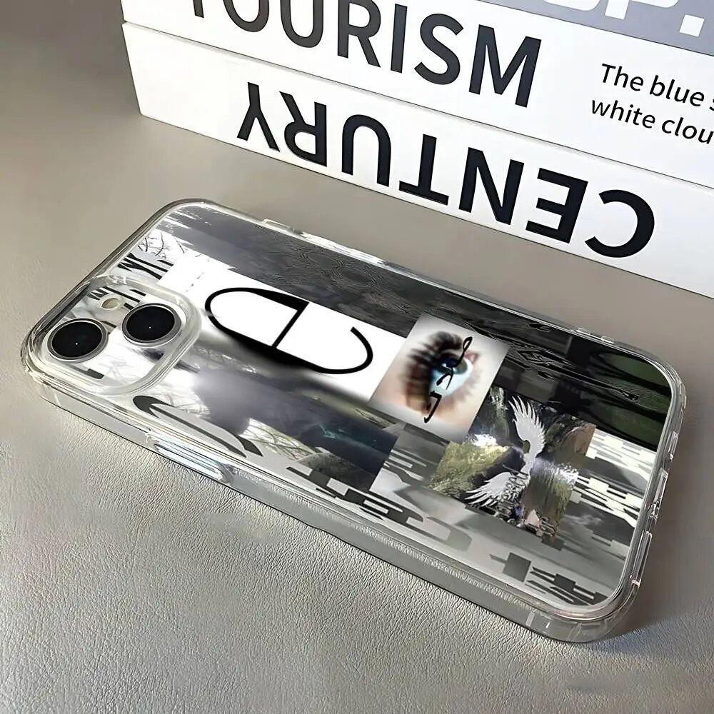 Чехол Bladee Crest серебряный для iPhone 16, 15, 14