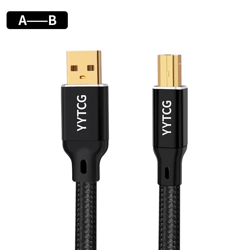 YYTCG HiFi USB OCC кабель USB A-B аудиокабель 1.5 м, A to B