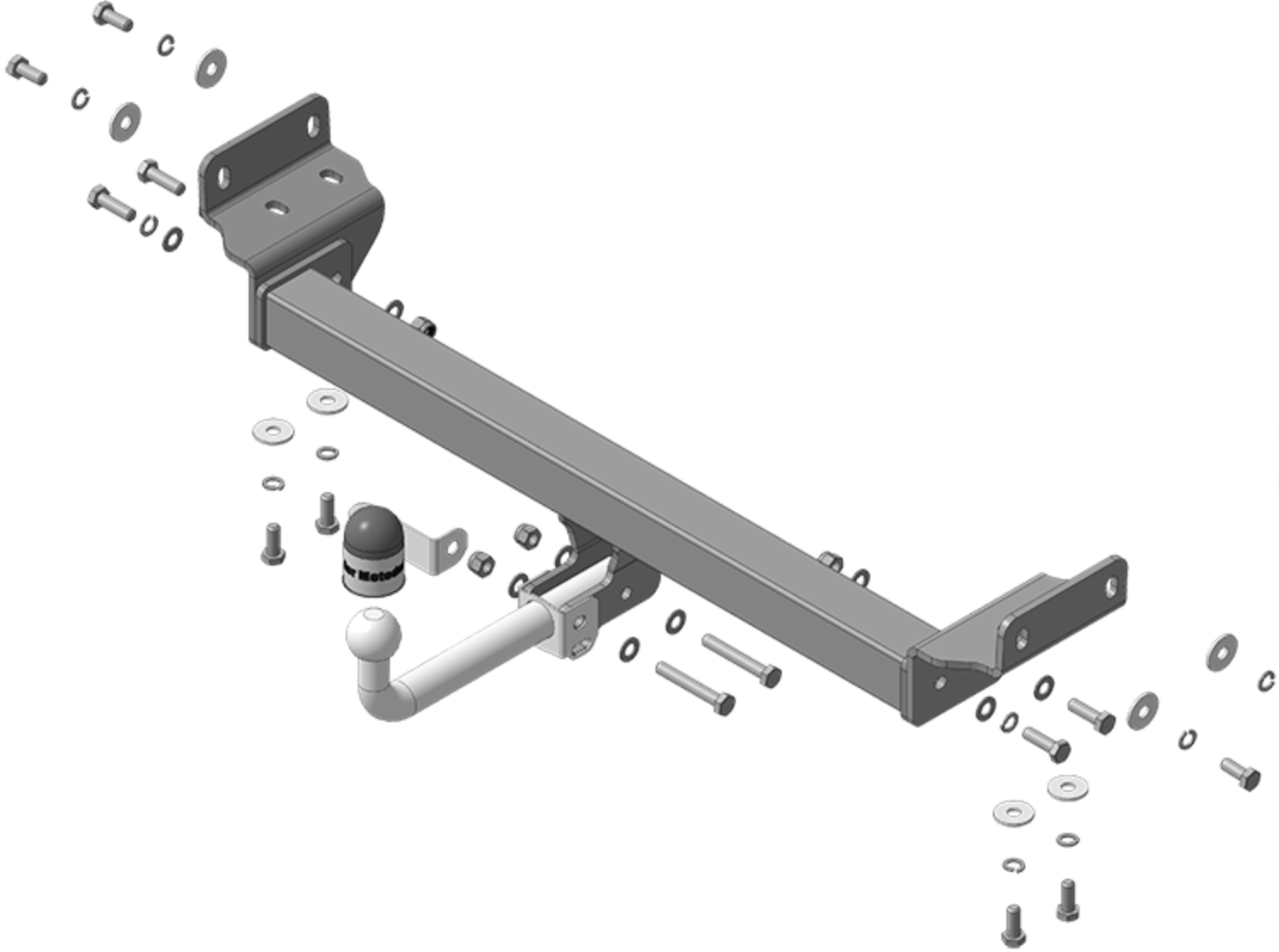Фаркоп Motodor для Omoda C7 2025- (шар A)(паспорт и сертификат в комплекте, без электрики) 99026-A