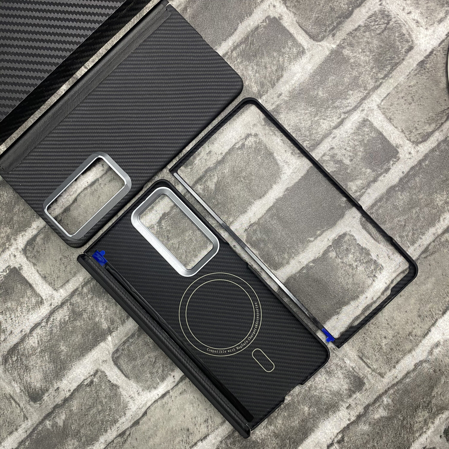 Чехол для телефона Honor Magic V2, совместимый с кевларовым центральным осью, магнитный защитный чехол из углеродного волокна, оптовая продажа Magic VS2