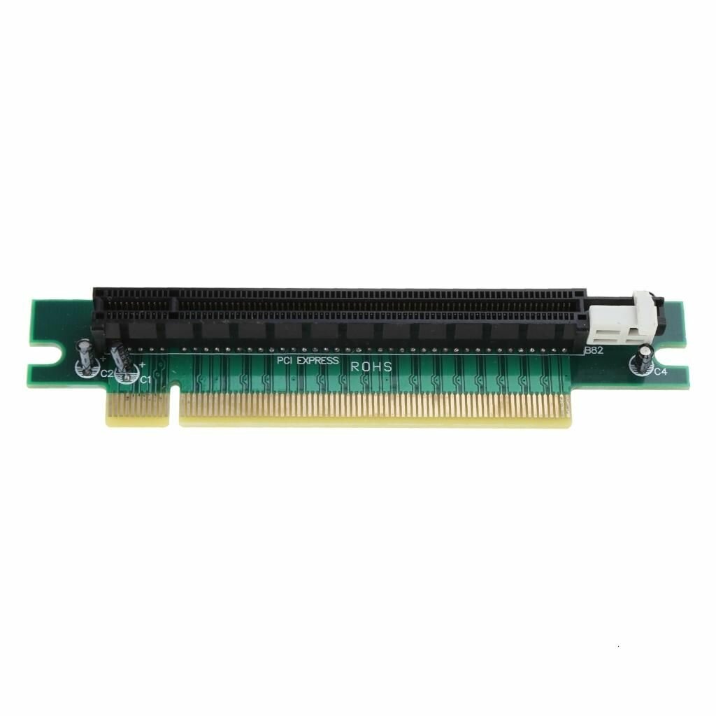 Правый угловой адаптер PCIe 16x, Черный