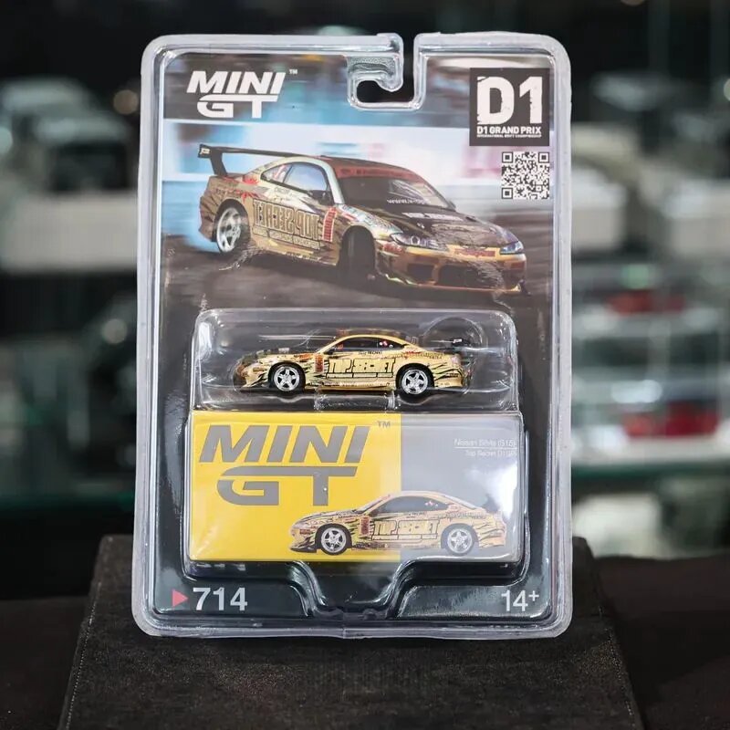 MINI GT 1:64 #714 Nissan Silvia (S15) Top Secret D1GP Коллекционная машинка